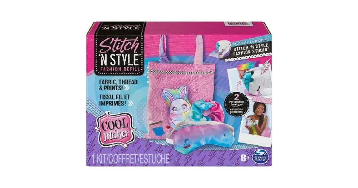 Cool Maker: Stitch 'N Style Fashion Studio varrógép utántöltő - Spin ...