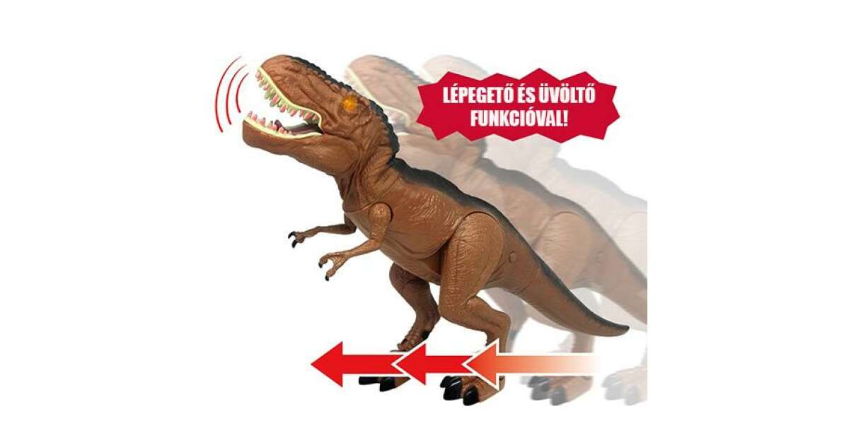 Dragon-i Hatalmas Megasaurus lépdelő és üvöltő T-Rex figura | Pepita.hu