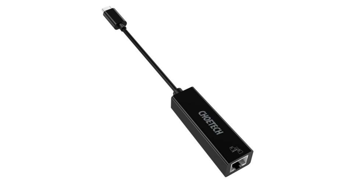 Choetech External Ethernet RJ45 (1000 Mbps) network card with USB Typ C ...