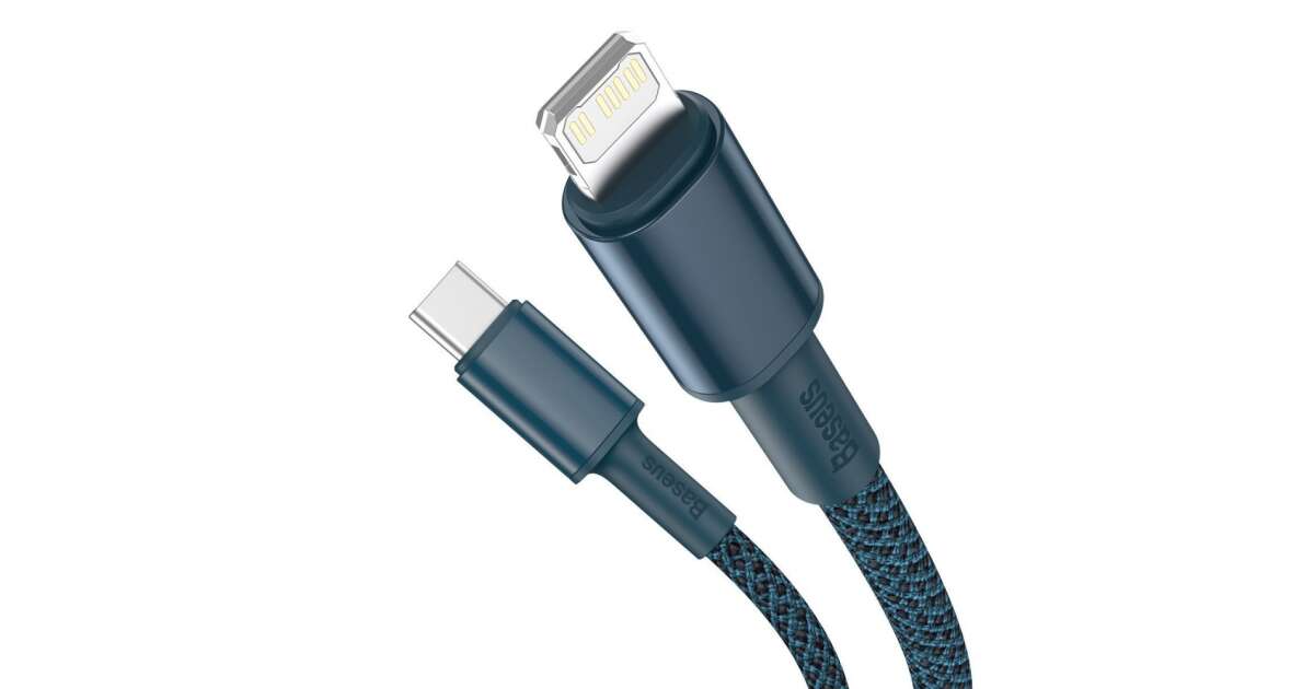 Usb C Kábel Lightning Baseushoz Nagy Sűrűségű Fonott 20 W 5 A Pd 1