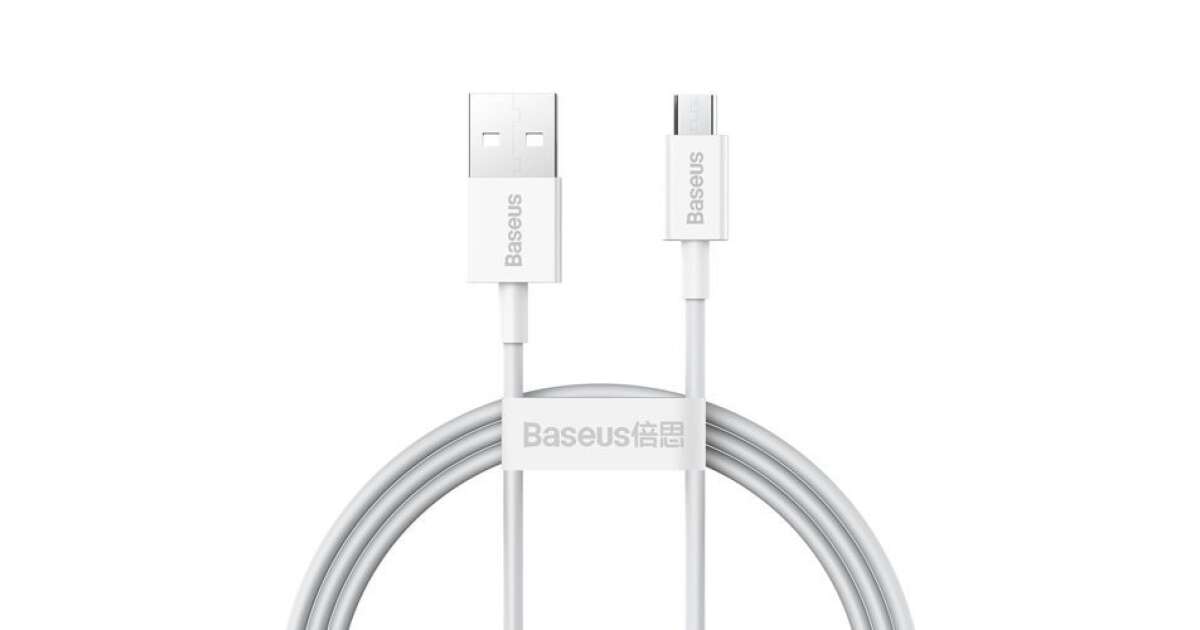 Baseus Superior cable USB - micro USB fast charging cable 2A 1m white (CAMYS-02) | Pepita.hu