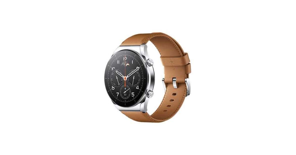 Xiaomi BHR5560GL Watch S1 GL Amoled 1.43 GPS ezüst bőr okosóra | Pepita.hu