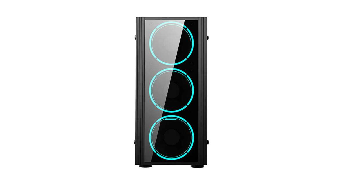 Obudowa komputerowa Aigo Black Technology Mini Micro-ATX, czarna ...