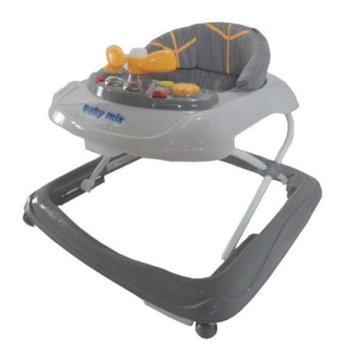 Baby Mix Bébikomp játékpanellel #szürke-világoskék | Pepita.hu