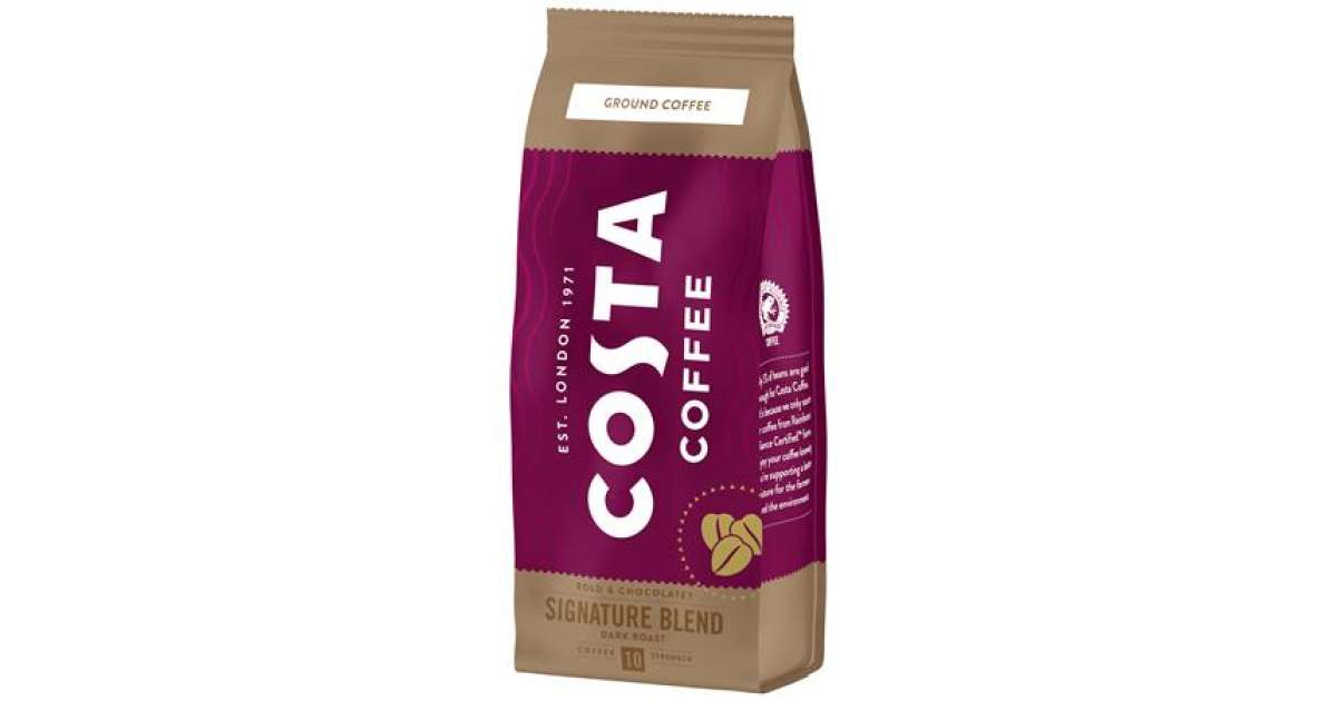 Costa Signature Blend dark roast ground coffee 200g | Pepita.com