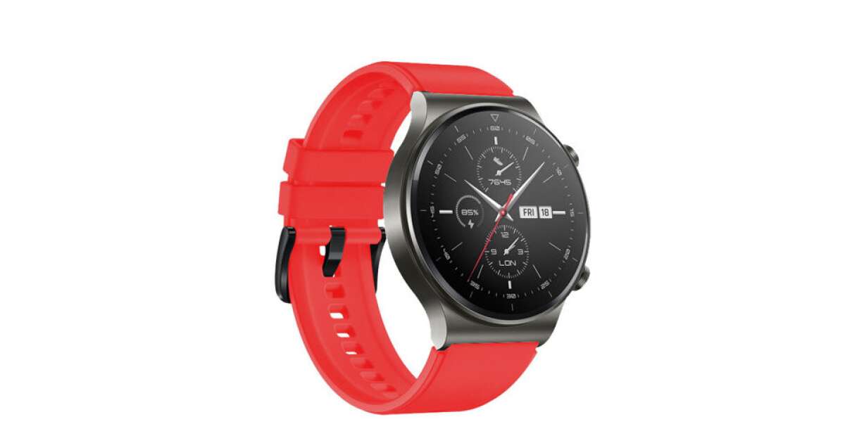 Silicone strap for Huawei Watch GT / GT2 / GT2 Pro smartwatch red ...
