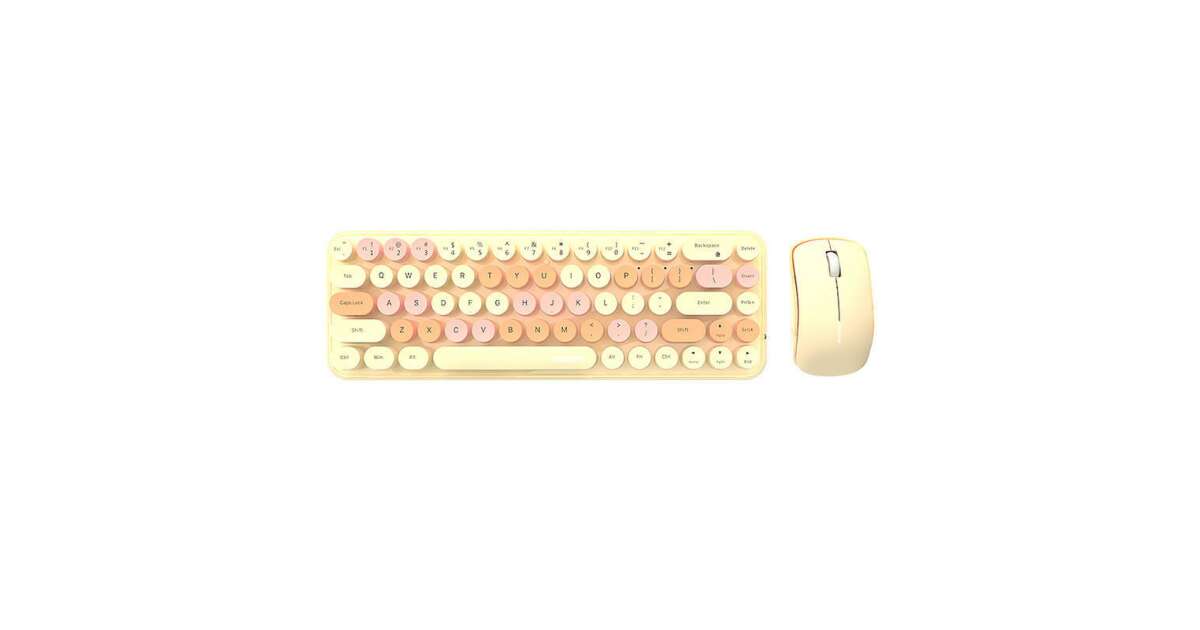 Wireless keyboard + mouse set MOFII Bean 2.4G (Milk Tea) | Pepita.hu