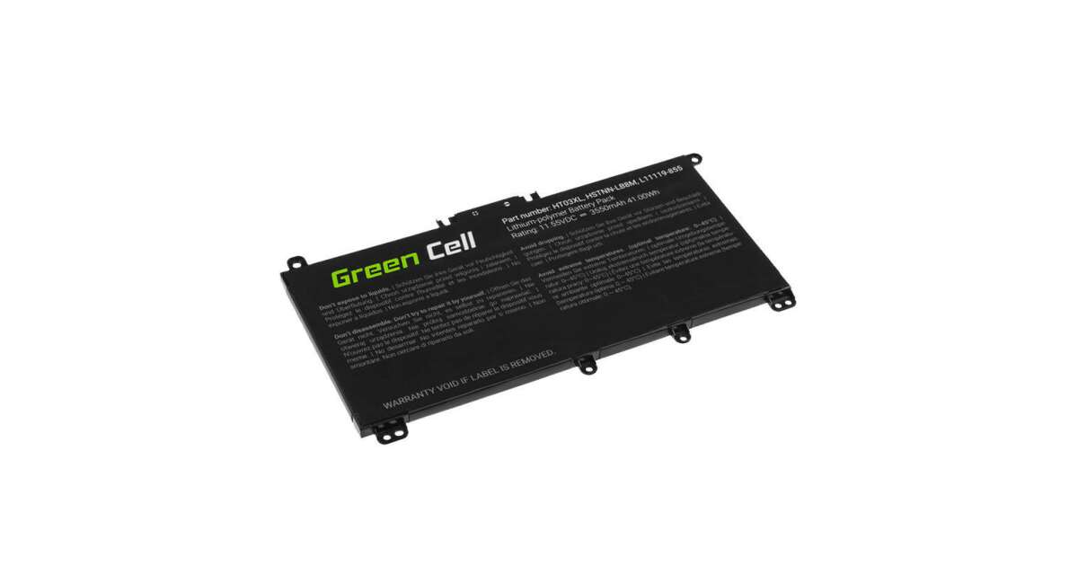 Green Cell HT03XL HP Laptop Akkumulátor - 3400mAh | Pepita.hu