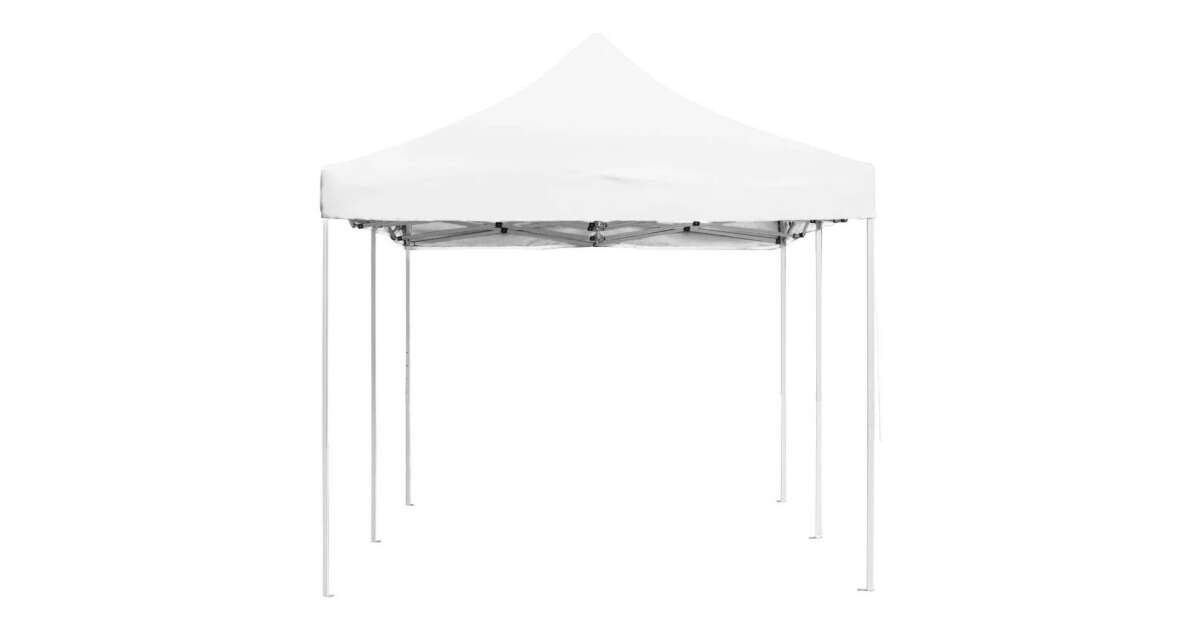 3x6 méteres összecsukható kerti pavilon sátortetővel - fehér | Pepita.hu
