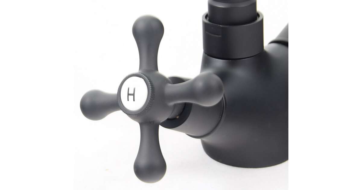 RETRO palazzo matt fekete álló csaptelep | Pepita.hu