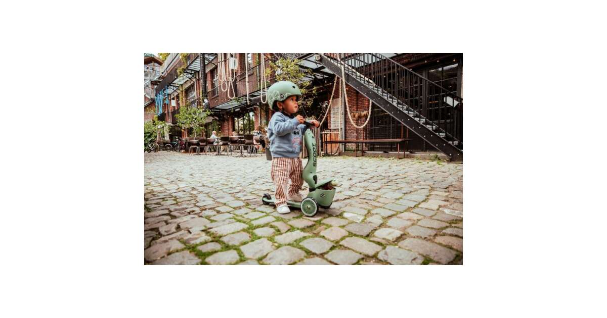 Scoot & Ride Highwaykick 1 Lifestyle Green Lines zöld kismotor | Pepita.hu