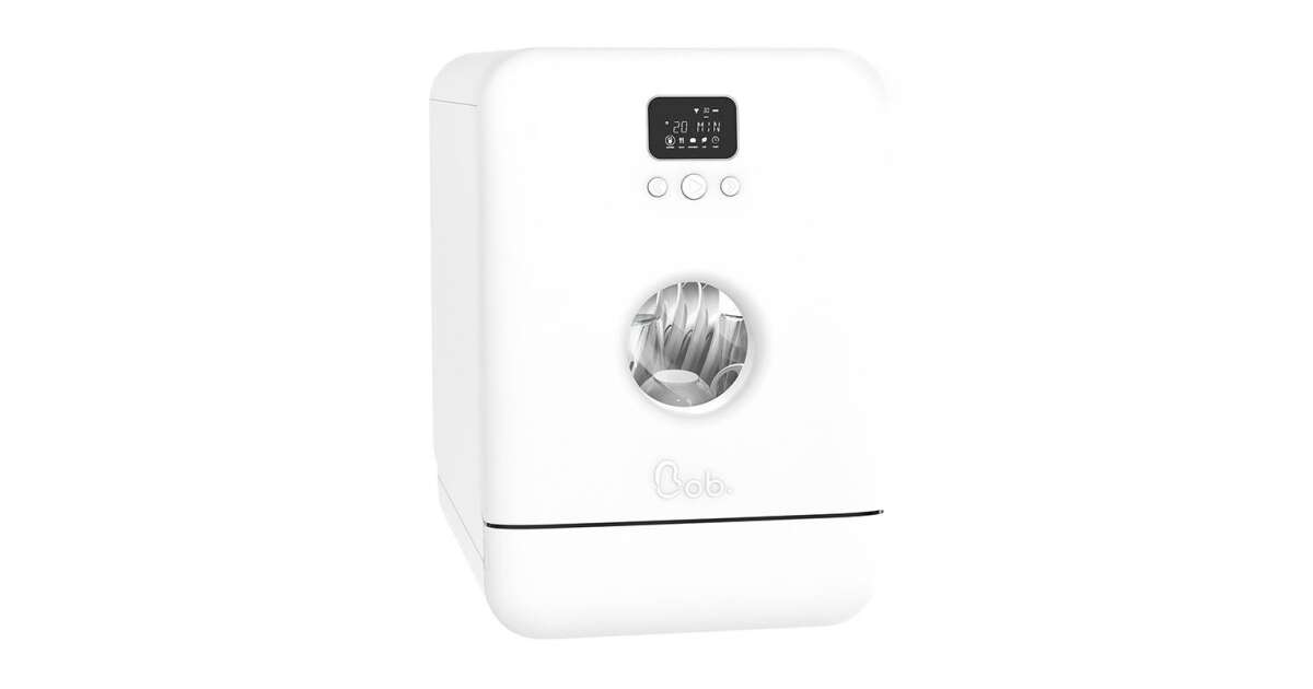 Bob Daan Tech kompakt mini asztali mosogatógép (fehér) | Pepita.hu