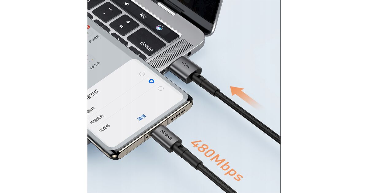 Cable USB-C Mcdodo CA-3590 100W, 1.2m (black) | Pepita.hu