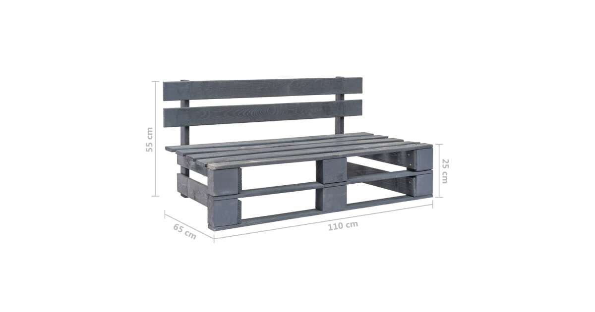 vidaXL Raklap Kanapé - 110x65x55 cm | Pepita.hu