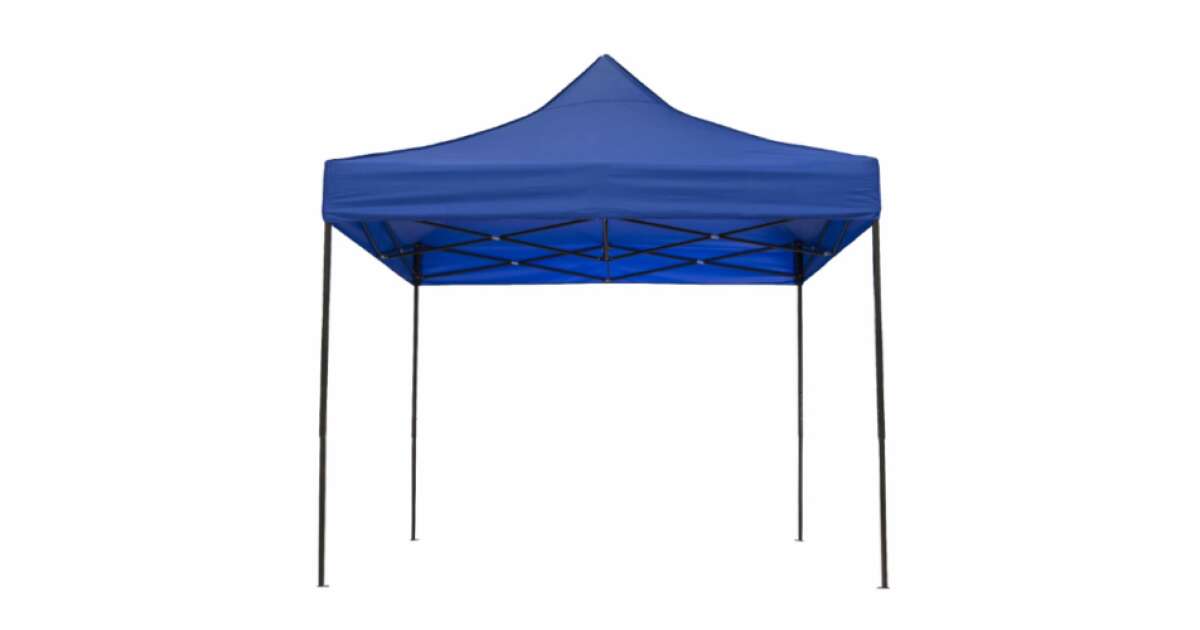 3x6 m Foldable Metal Frame Garden Pavilion Blue | Pepita.com