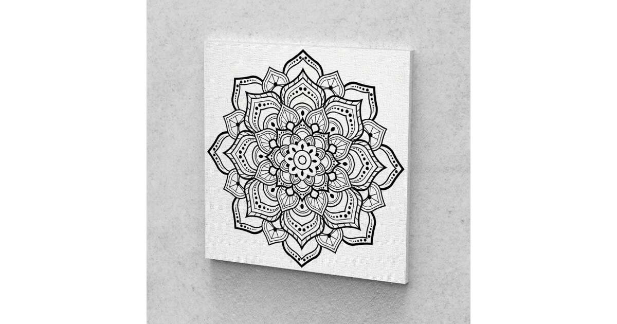 Kreatív festés maradék festékek felhasználásához mandala minta 4 ...