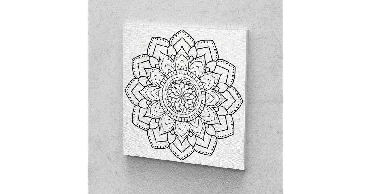 Kreatív festés maradék festékek felhasználásához mandala minta 5 ...