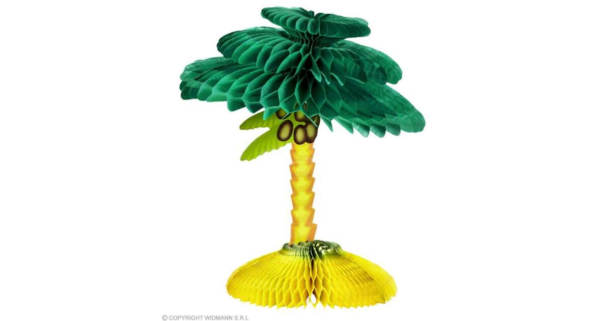 Pálmafa álló papír dekoráció - 48 cm | Pepita.hu