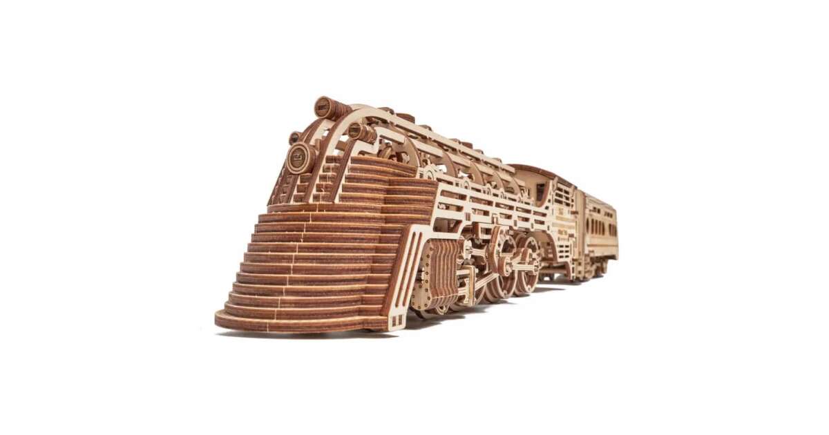 Wood Trick - Atlantic Express vonat 3D fa mechanikus modell | Pepita.hu
