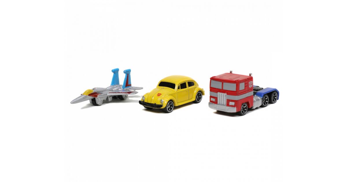 TRANSFORMERS SET 3 NANO KOVOVÉ AUTÍČKA 4CM | Pepita.com