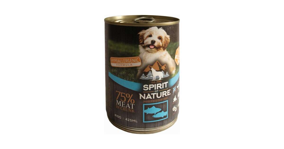 Spirit of Nature Conservă pentru câini cu Ton și Somon 415g | Pepita.com