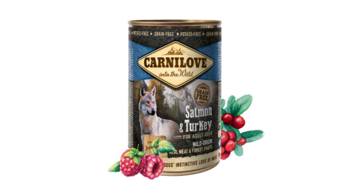 Carnilove Adult Salmon & Turkey Can- Somon și Curcan cu Carne Conservă ...