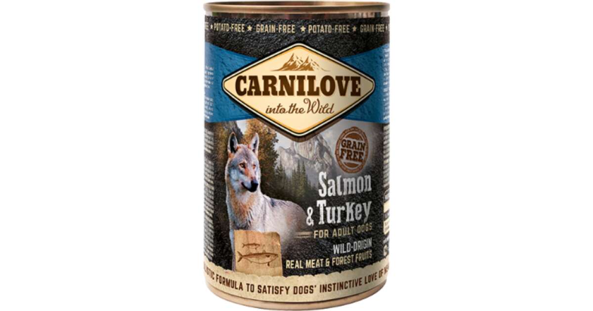 Carnilove Adult Salmon & Turkey Can- Somon și Curcan cu Carne Conservă ...
