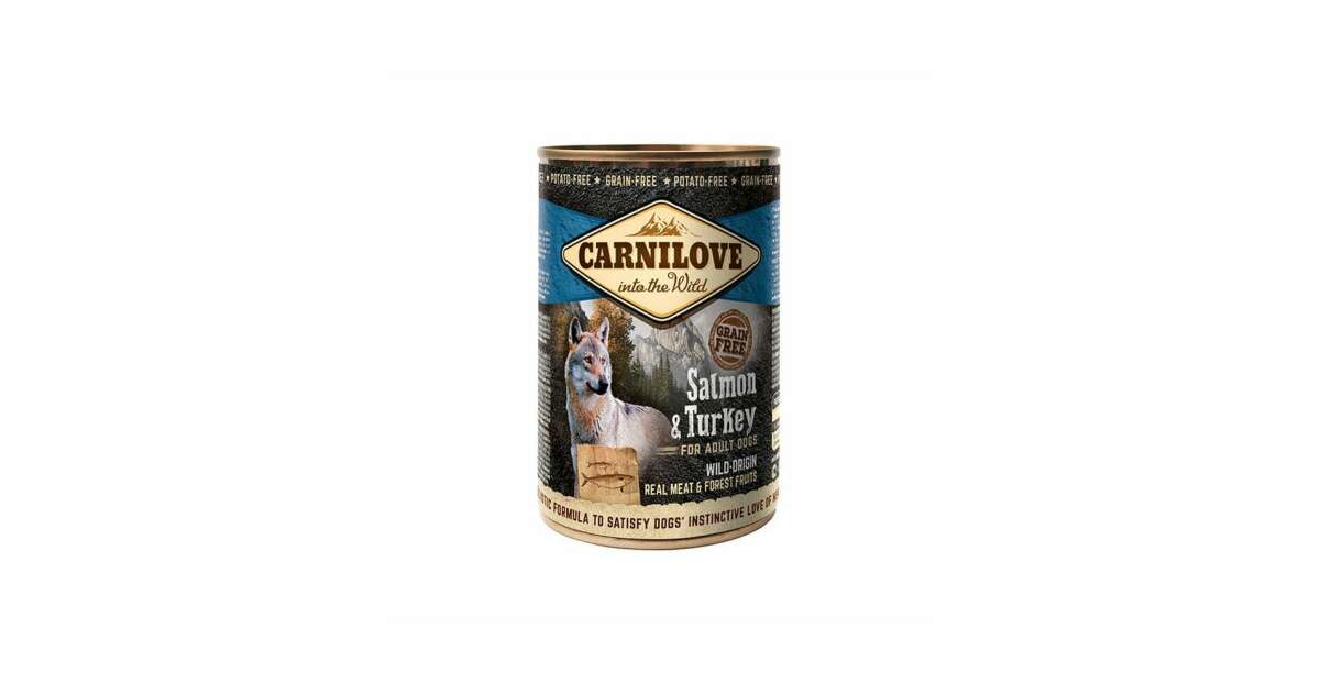 Carnilove Adult Salmon & Turkey Can- Somon și Curcan cu Carne Conservă ...
