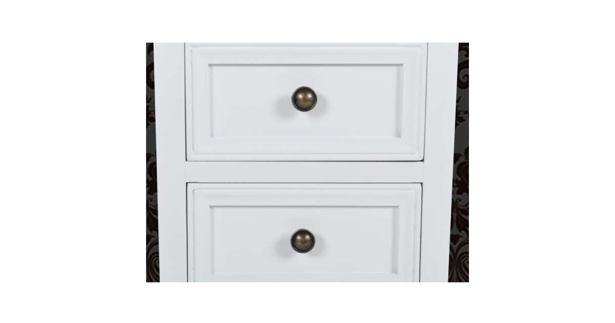 4 db 2 fiókos fehér mdf éjjeliszekrény | Pepita.hu