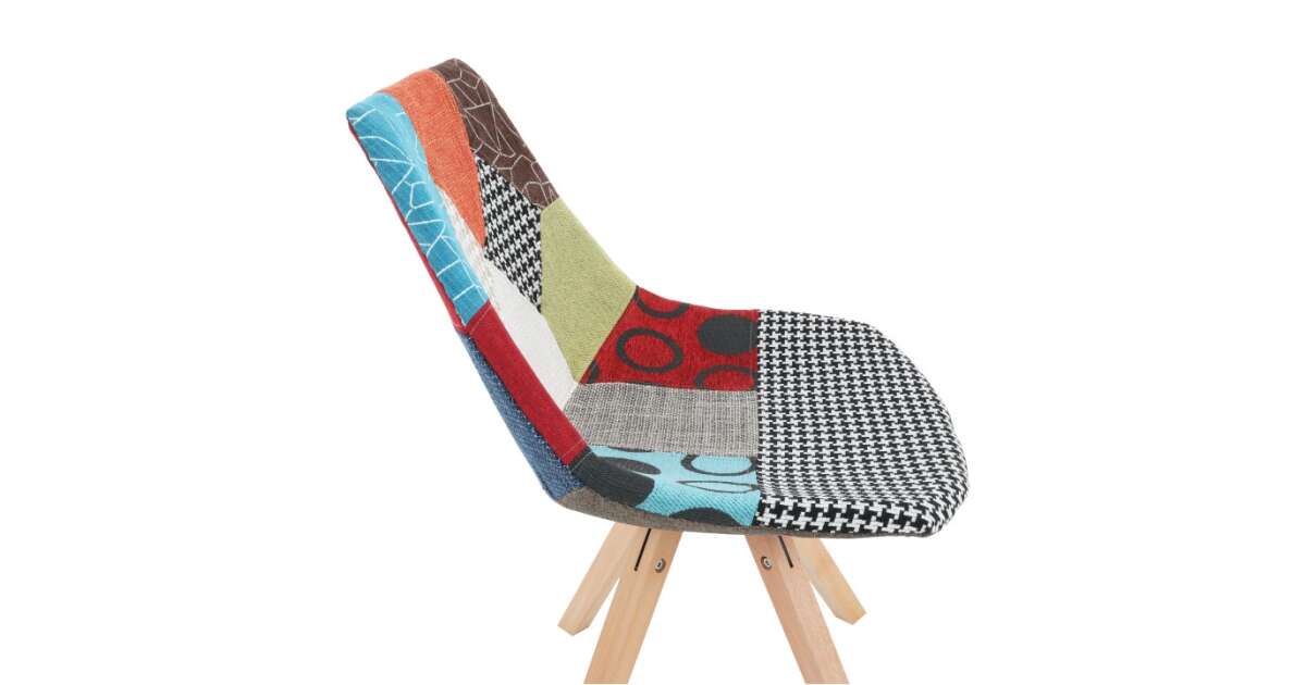 Szék, anyag patchwork/fa, KIMA NEW TYP 1 II. | Pepita.hu
