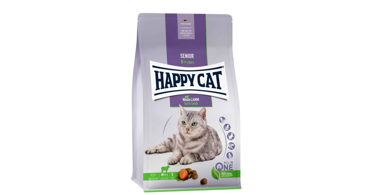 Happy Cat Senior Weide Lamm - Miel 1.3 kg | Pepita.com