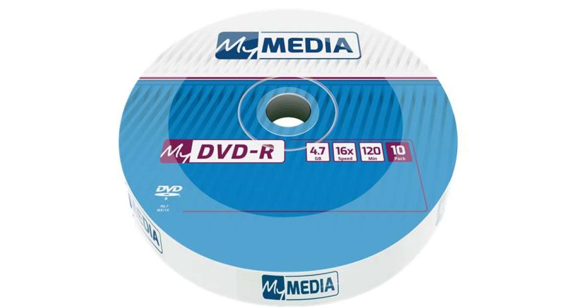 MYMEDIA DVD-R disc, 4,7 GB, 16x, 10 discuri, înveliș retractabil ...