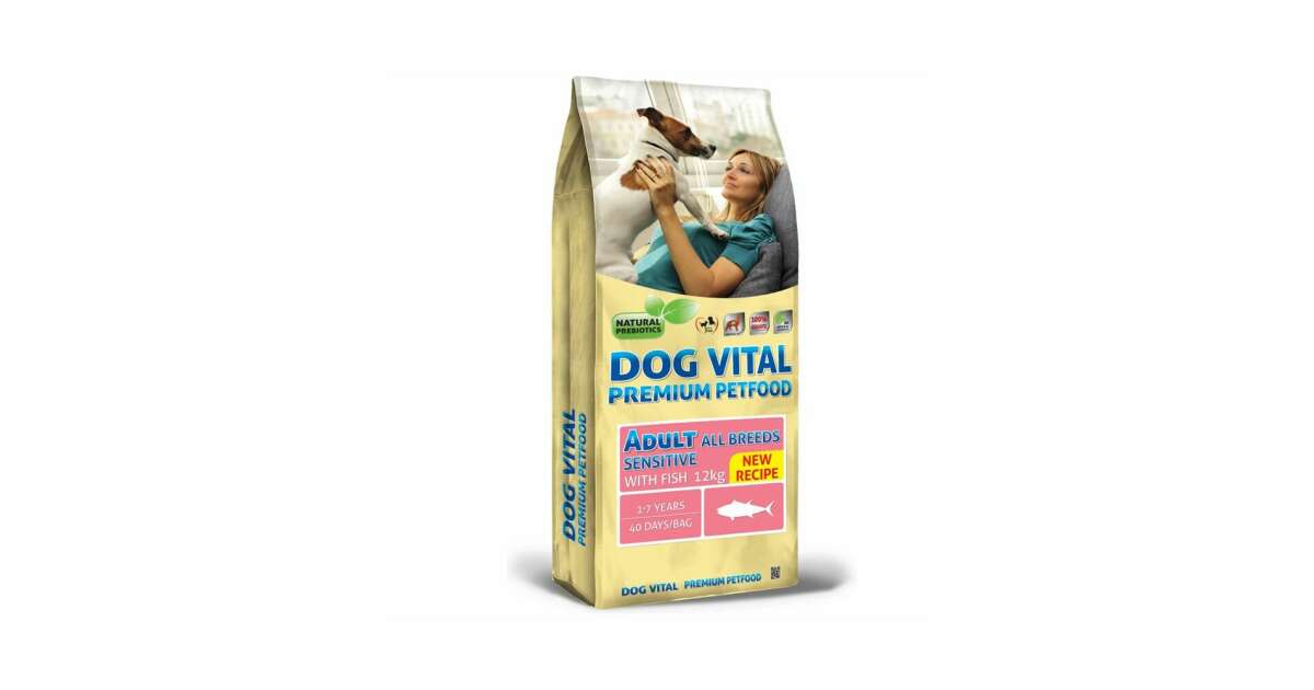 Dog Vital Adult Sensibil Toate Rasele Pește 12kg | Pepita.com