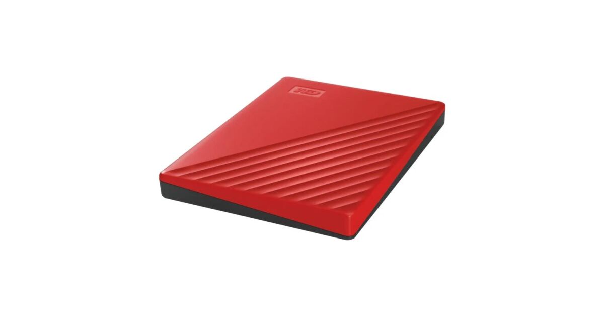 Vanjski tvrdi disk WD My Passport (2TB, USB 3.2) crveni | Pepita.com