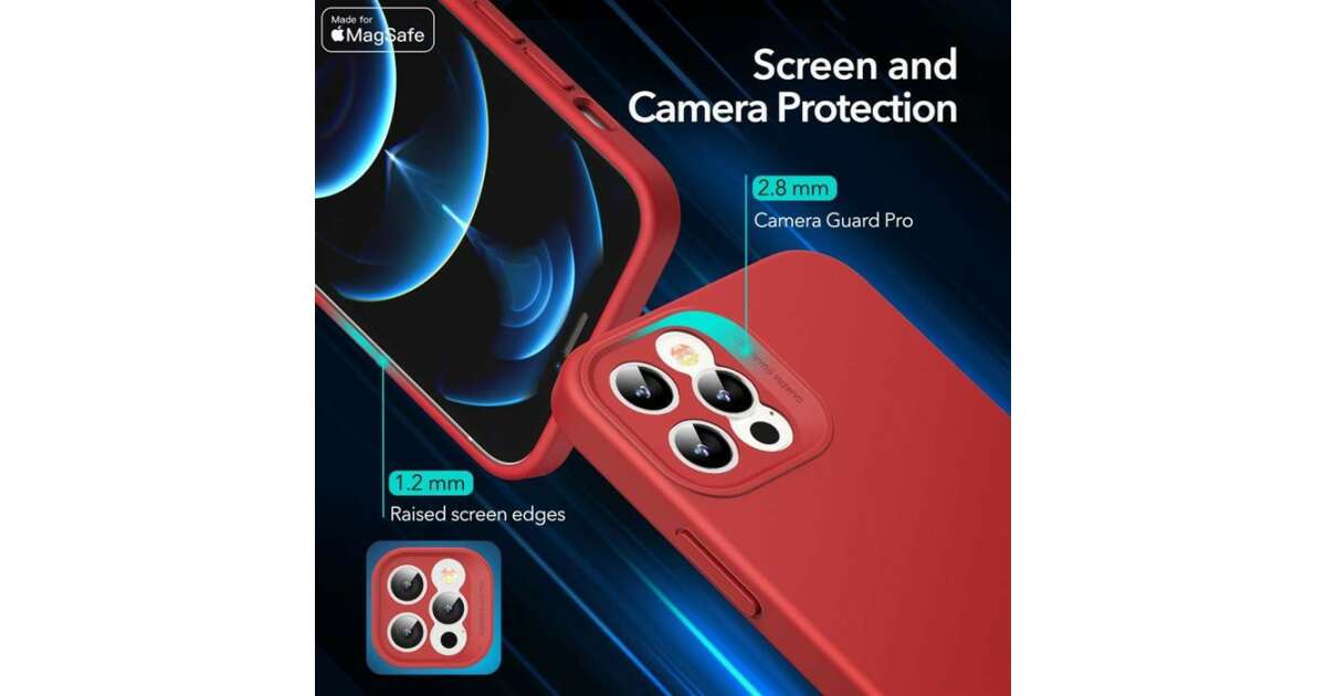 ESR Cloud Soft Magsafe iPhone 12 Pro Max Red tok | Pepita.hu