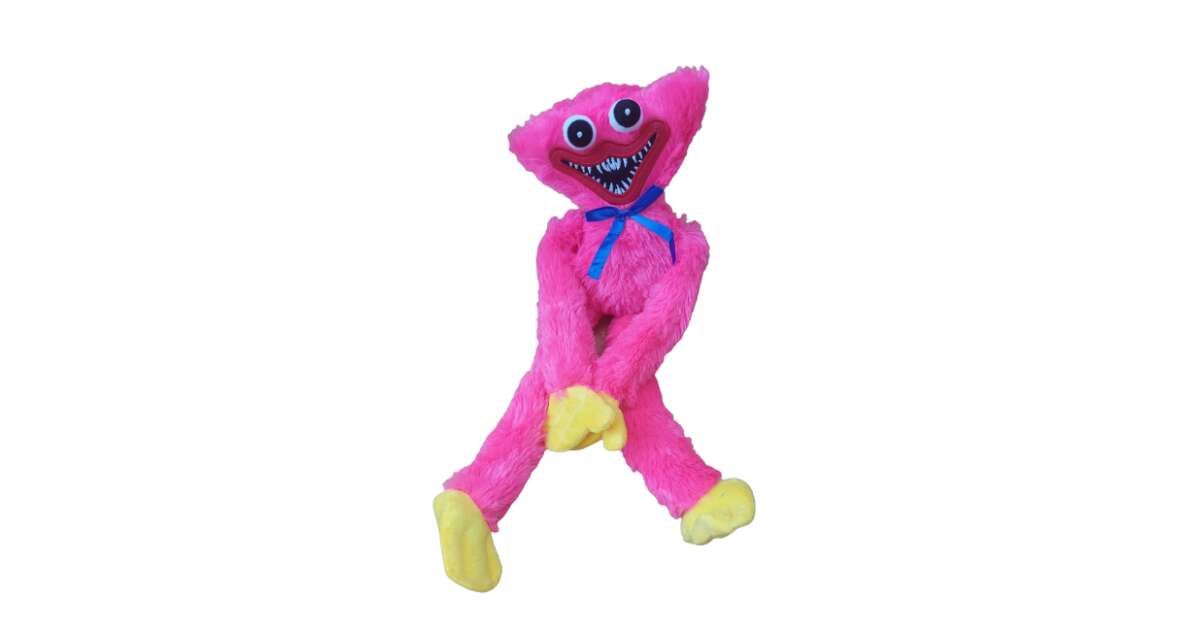 Huggy Wuggy Poppy Playtime plüss figura 40cm PINK | Pepita.hu