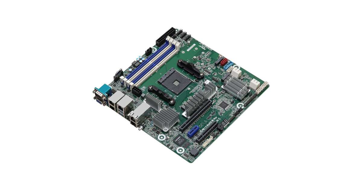 ASRock Mainboard Rack X570D4U-2L2T/BCM - Micro ATX - Socket AM4 - AMD ...