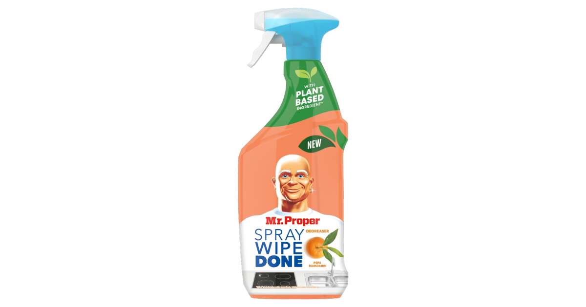 Mr. Proper Spray Wipe Done Cleaner degresant Peps Mandarin 800ml ...