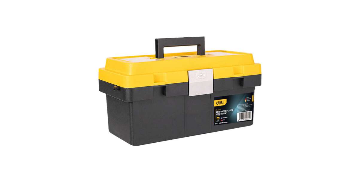 Plastic Tool Box Deli Tools EDL-TC240 | Pepita.com