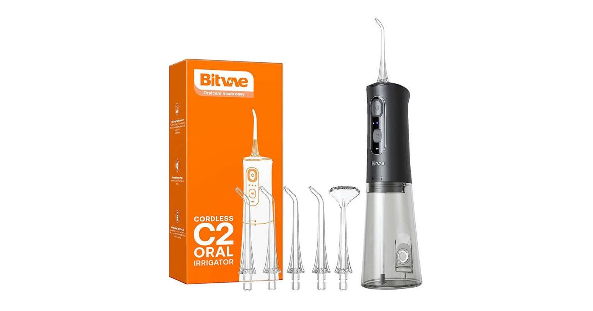 Water flosser with nozzles set Bitvae C2 (black) | Pepita.hu