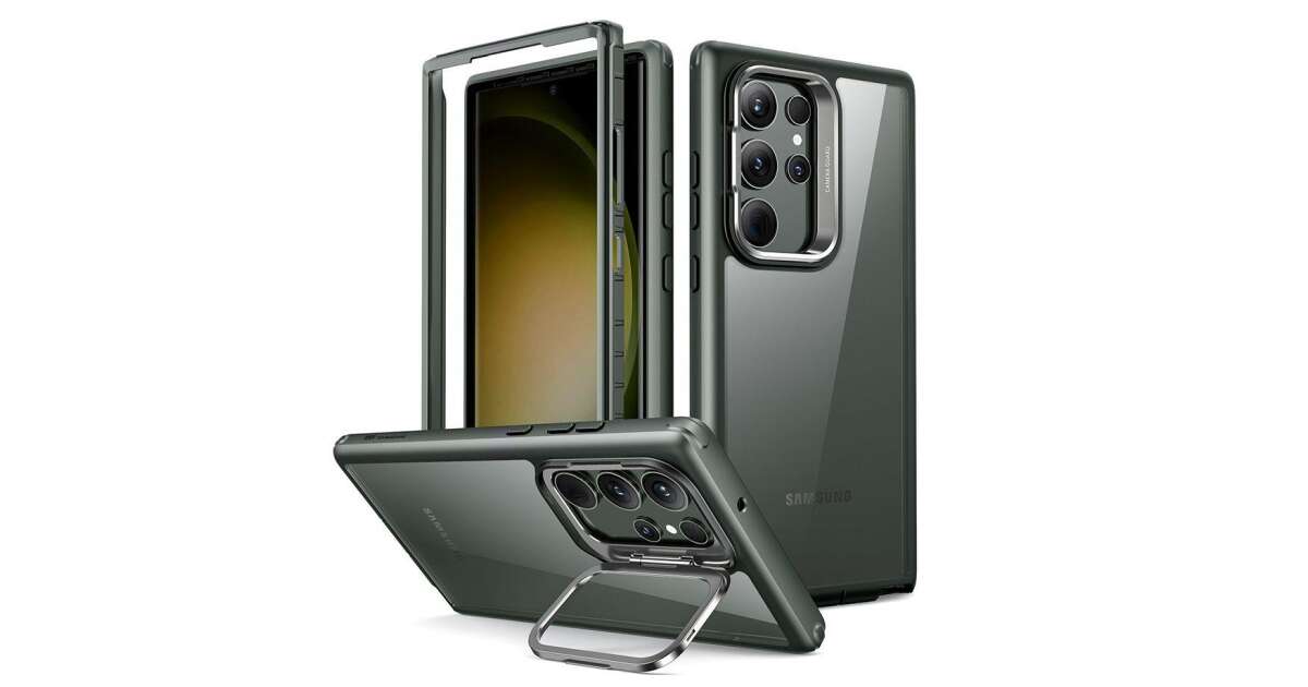 ESR SHOCK ARMOR KICKSTAND GALAXY S23 ULTRA ÁTLÁTSZÓ/ZÖLD tok | Pepita.hu