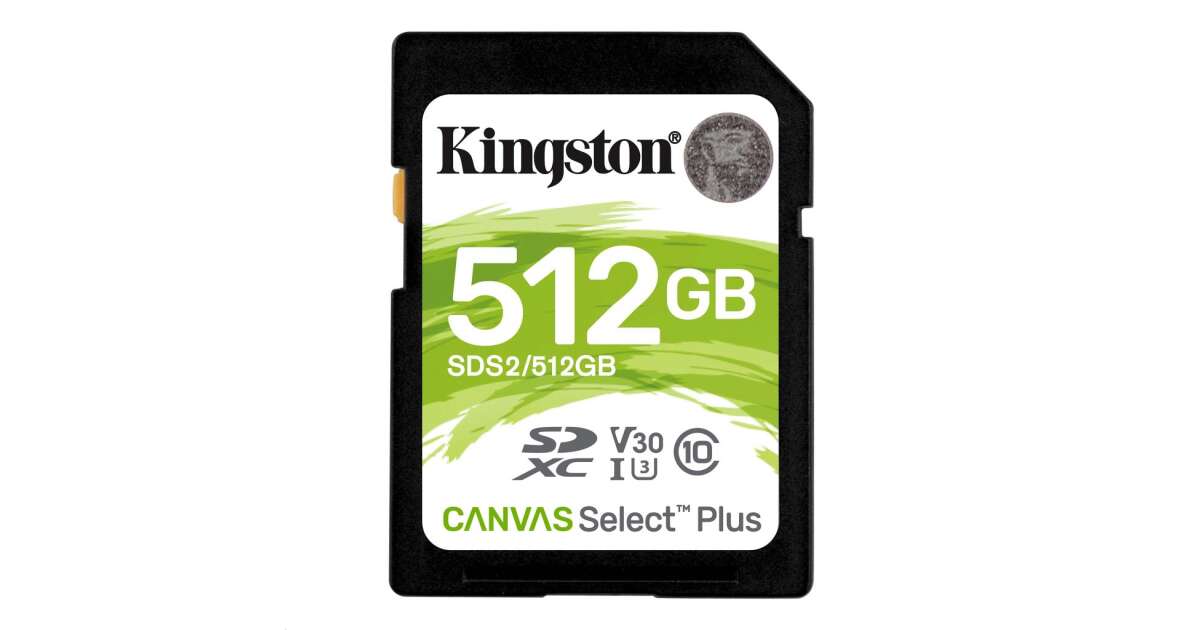Kingston Canvas Select Plus SDXC Card de Memorie - 512GB | Pepita.com