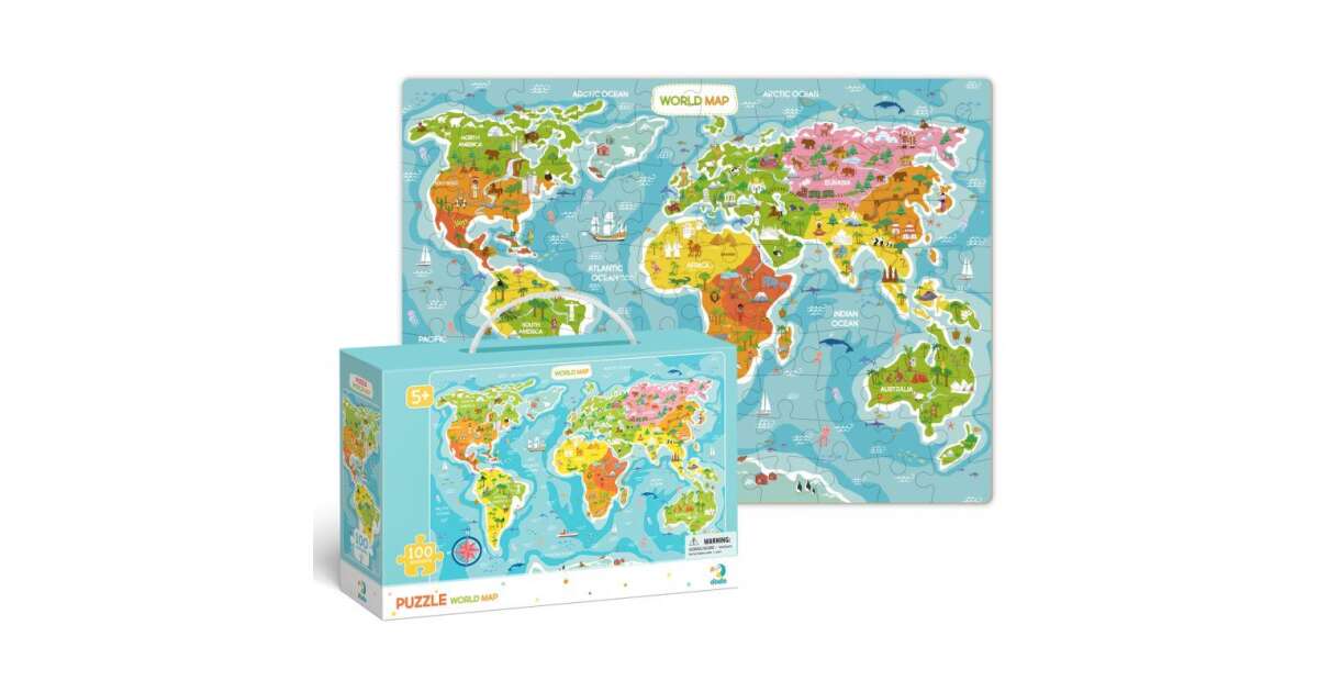 Dodo Puzzle - Weltkarte 100Stück | Pepita.com
