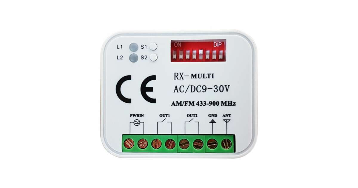 Control RX MULTI 2 csatornás univerzális rádióvevő | Pepita.hu