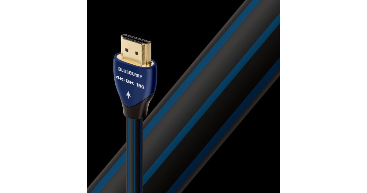 Cablu HDMI 2.1 AudioQuest BlueBerry HDM18BLUE300, 3 m | Pepita.com