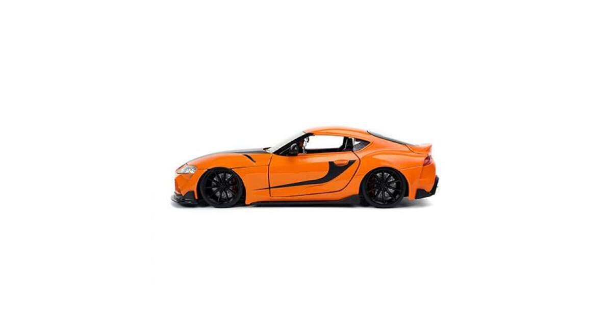 Han's Toyota GR Supra orange F&F F9 The Fast Saga modell autó 1:24 ...