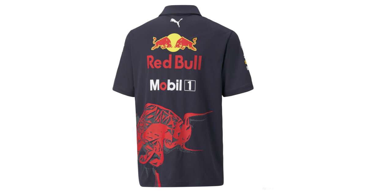 Puma Red Bull Team Galléros Gyerek Póló, Kék, 2022 | Pepita.hu