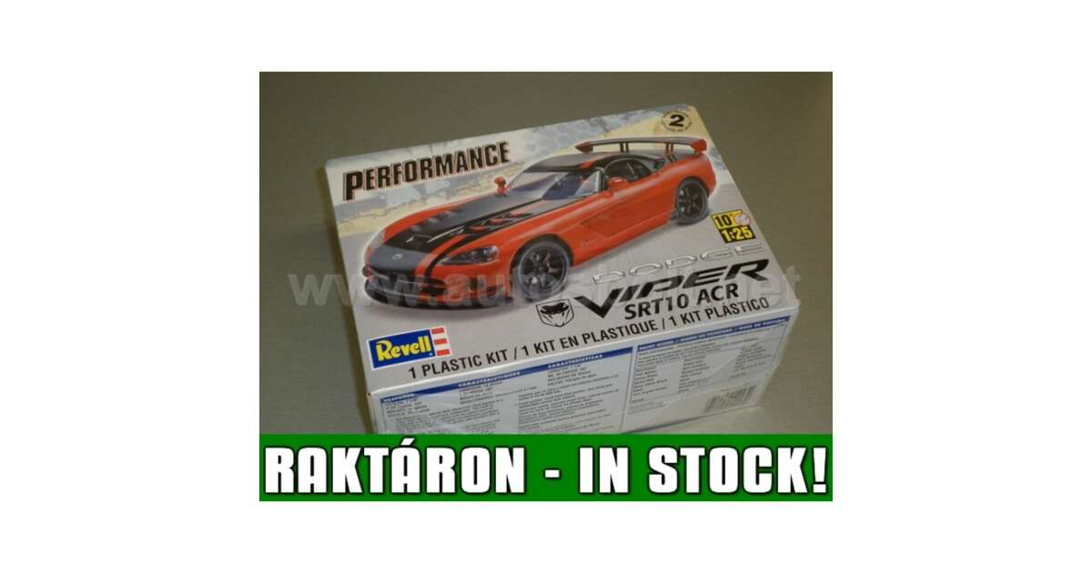 Revell Plastic Model Kit 2009 Dodge Viper SRT10 ACR 1:25 | Pepita.hu