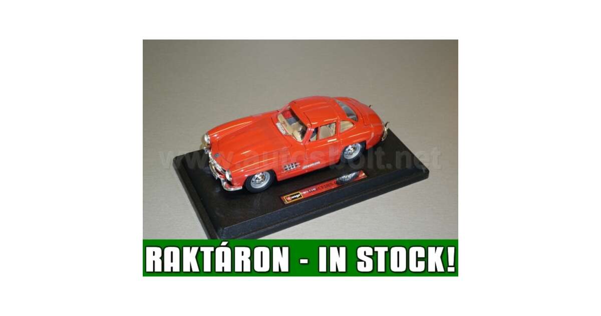 Mercedes-Benz 300 SL piros modell autó 1:24 61897460