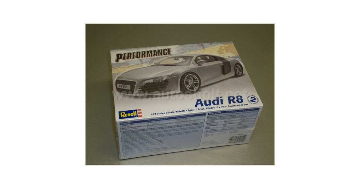 Revell Plastic Model Kit Audi R8 2008 Sports car 1:24 | Pepita.hu